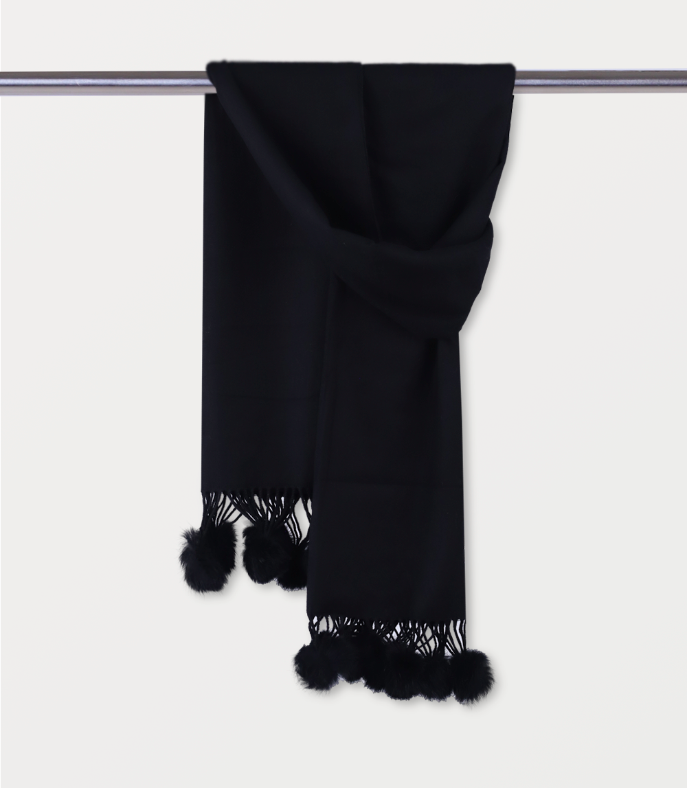 Women Scarf-BLACK – Borjan