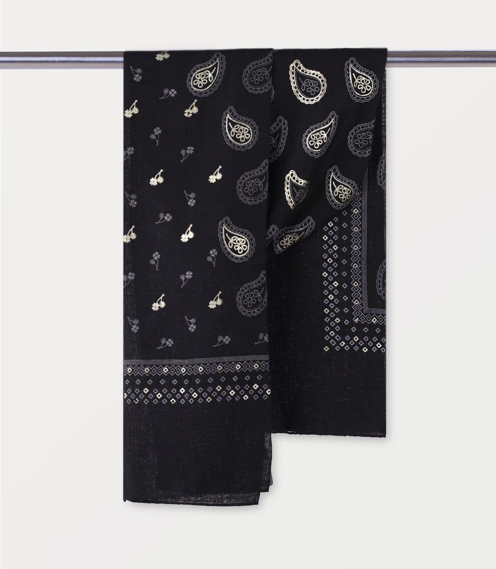 Women Scarf-BLACK – Borjan