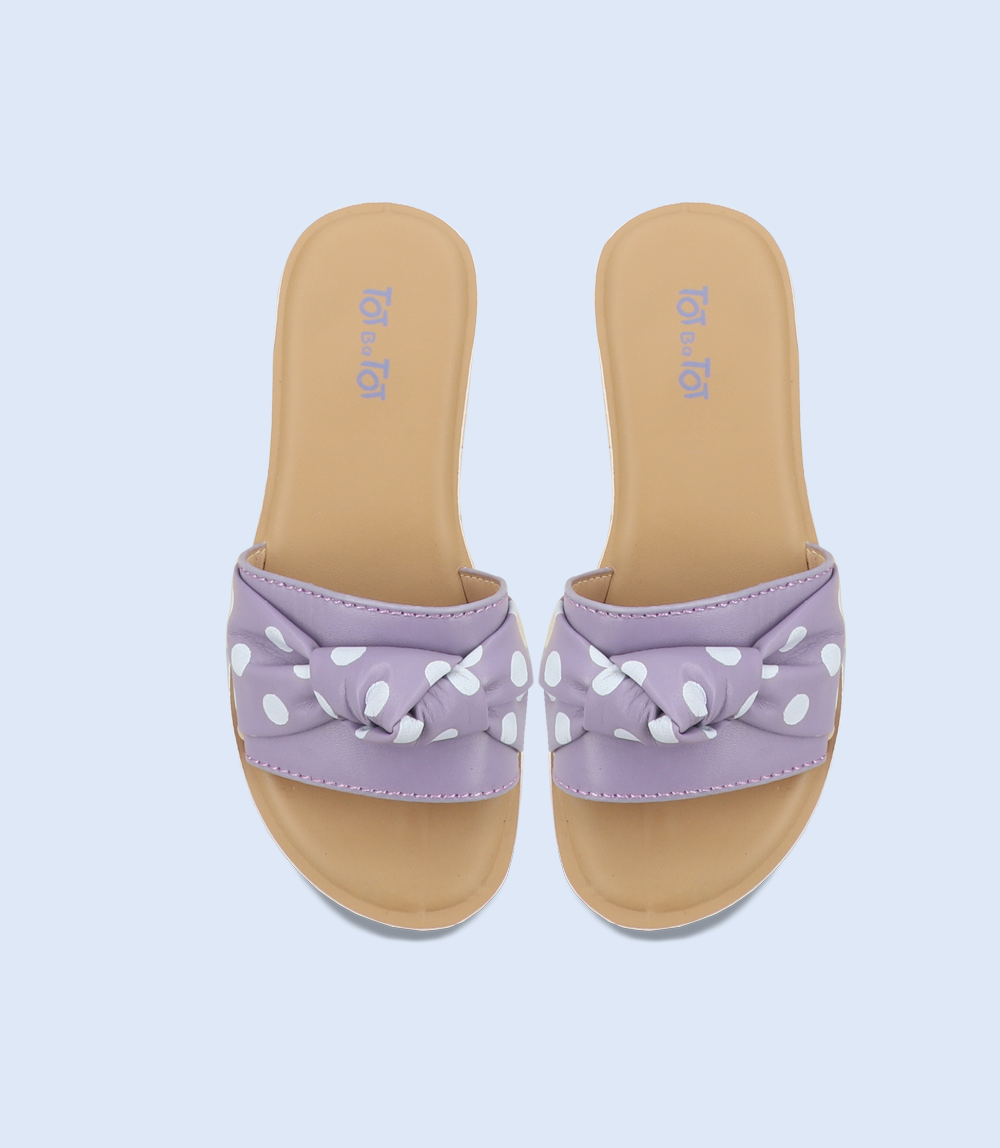 Kg0133 Purple Girl Slippers Borjan